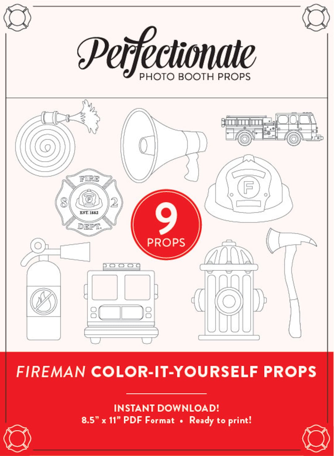 Fire Fighter Coloring Pages Printable | Fire Fighter Coloring Activity ...