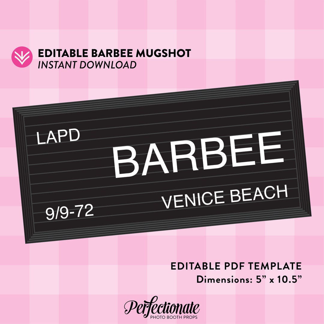 DIY Mugshot PDF | Editable Mugshot PDF | Download and Edit on Your ...