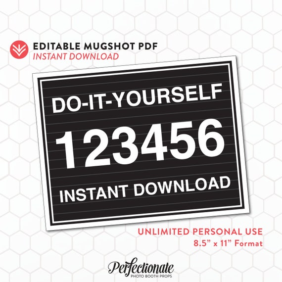 Free Mugshot Sign Template PRINTABLE TEMPLATES