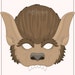Printable Werewolf Mask Prop Halloween Printable Prop DIY Halloween ...