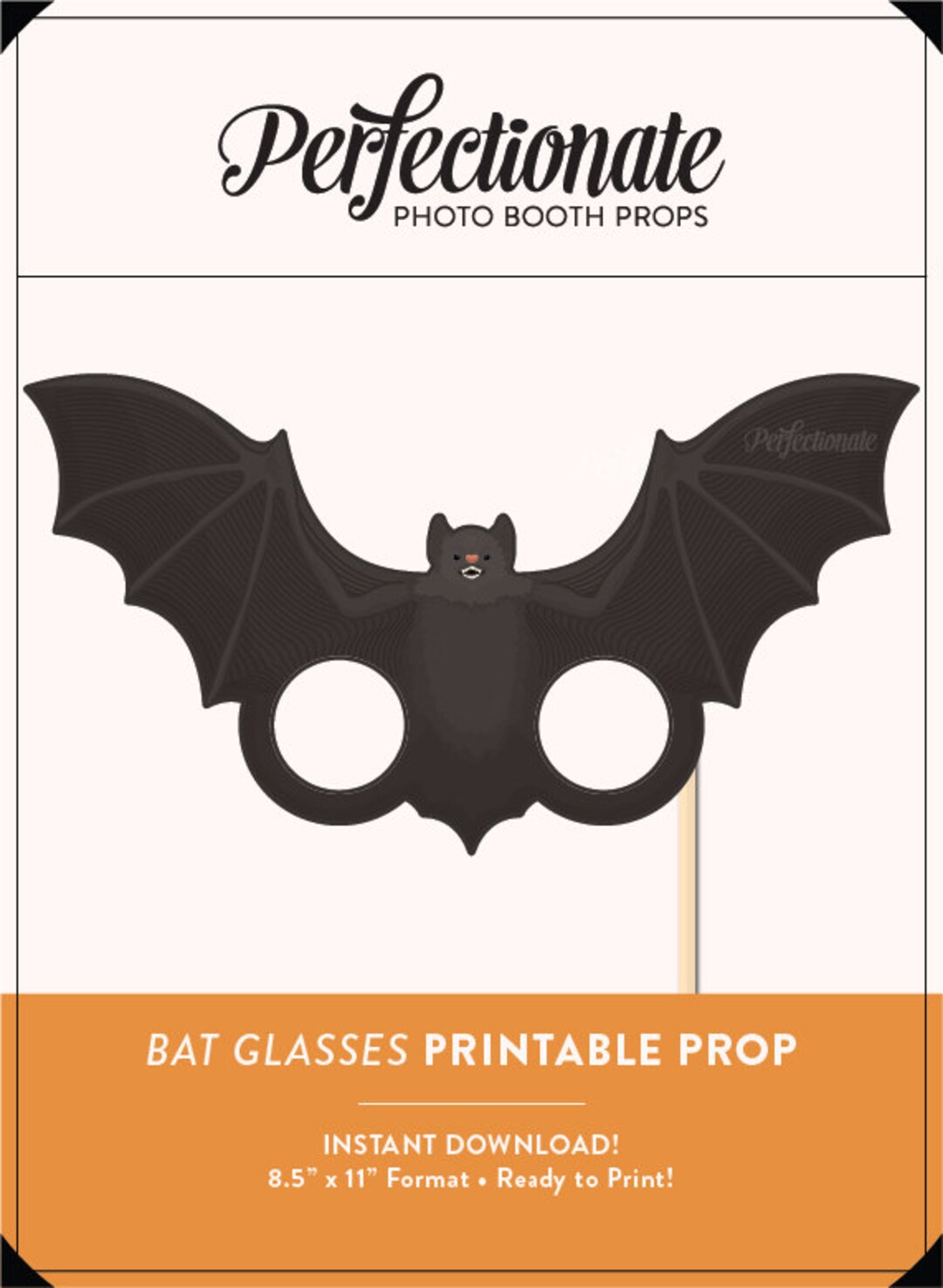 Printable Bat Prop Glasses Printable Halloween Prop DIY Halloween Props ...