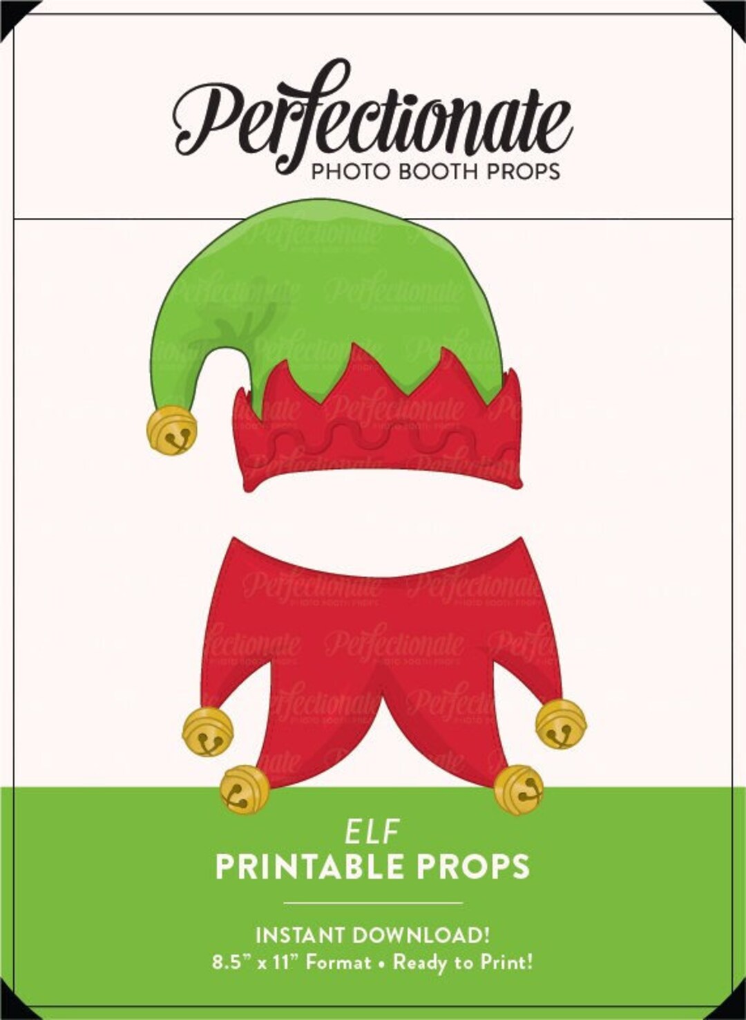 Elf Props | Elf Hat and Collar Props | Christmas Printable Props ...