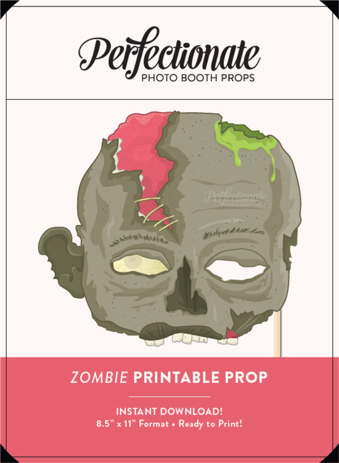 Printable Zombie Prop | Halloween Printable Prop | DIY Halloween Props ...