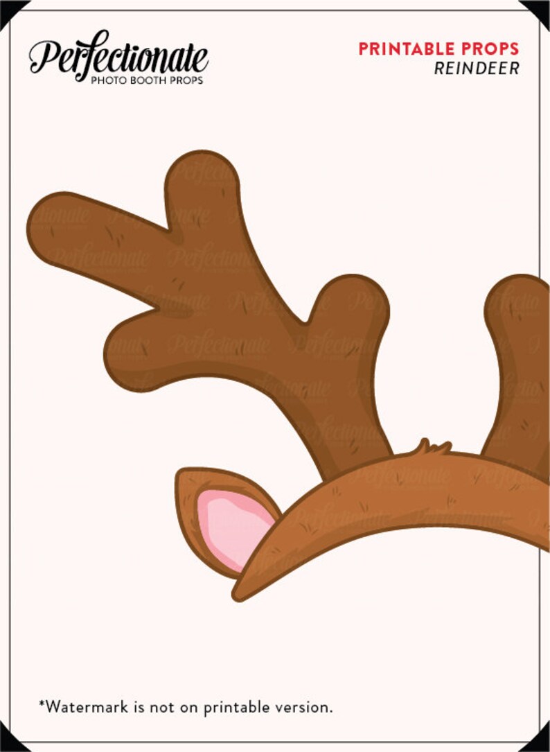 Rudolph Antlers and Nose Props Rudolph Props Christmas - Etsy Australia