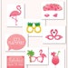 Printable Flamingo Party Props 17 Coral Pink Flamingo Props DIY Props ...