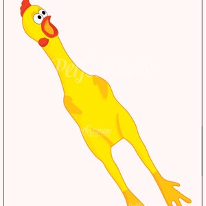 Printable Rubber Chicken Prop | Carnival, Circus Party (PDF, JPEG) - Etsy