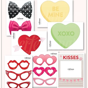 Kissing Booth Props Printable Photo Booth Props 50 Printable Love Props ...