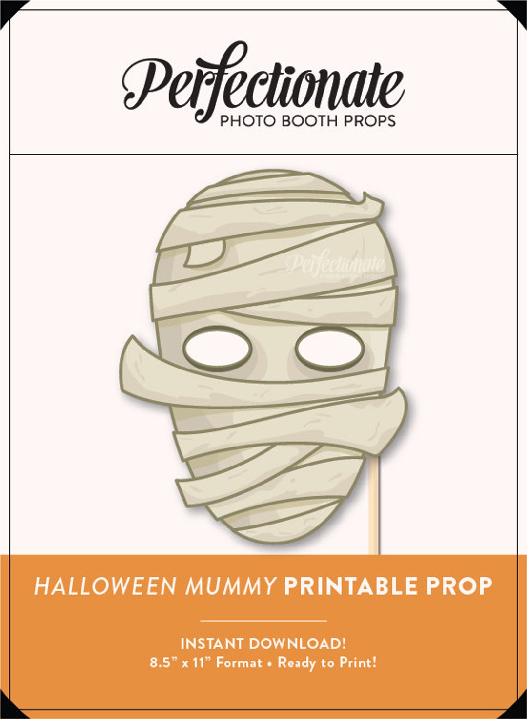 Mummy Mask Printable | Halloween Mummy Printable Prop | Mummy Instant ...