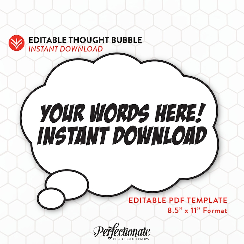 Thought Bubble - Etsy