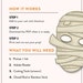 Printable Mummy Mask Prop Halloween Printable Prop DIY Props Instant ...