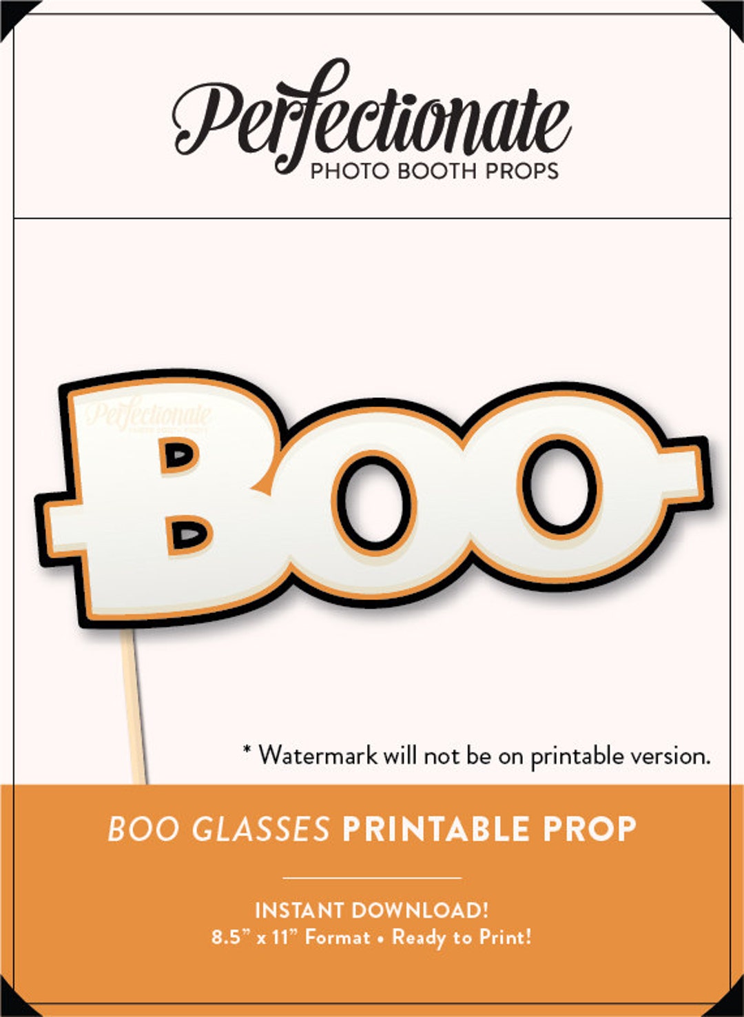 Printable BOO Glasses Printable Halloween Glasses Halloween Props ...