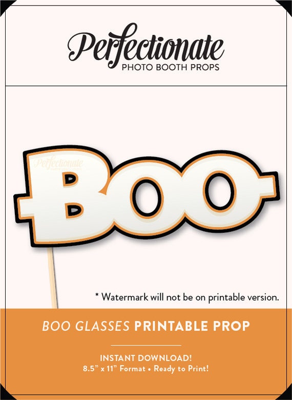 Printable BOO Glasses Printable Halloween Glasses | Etsy