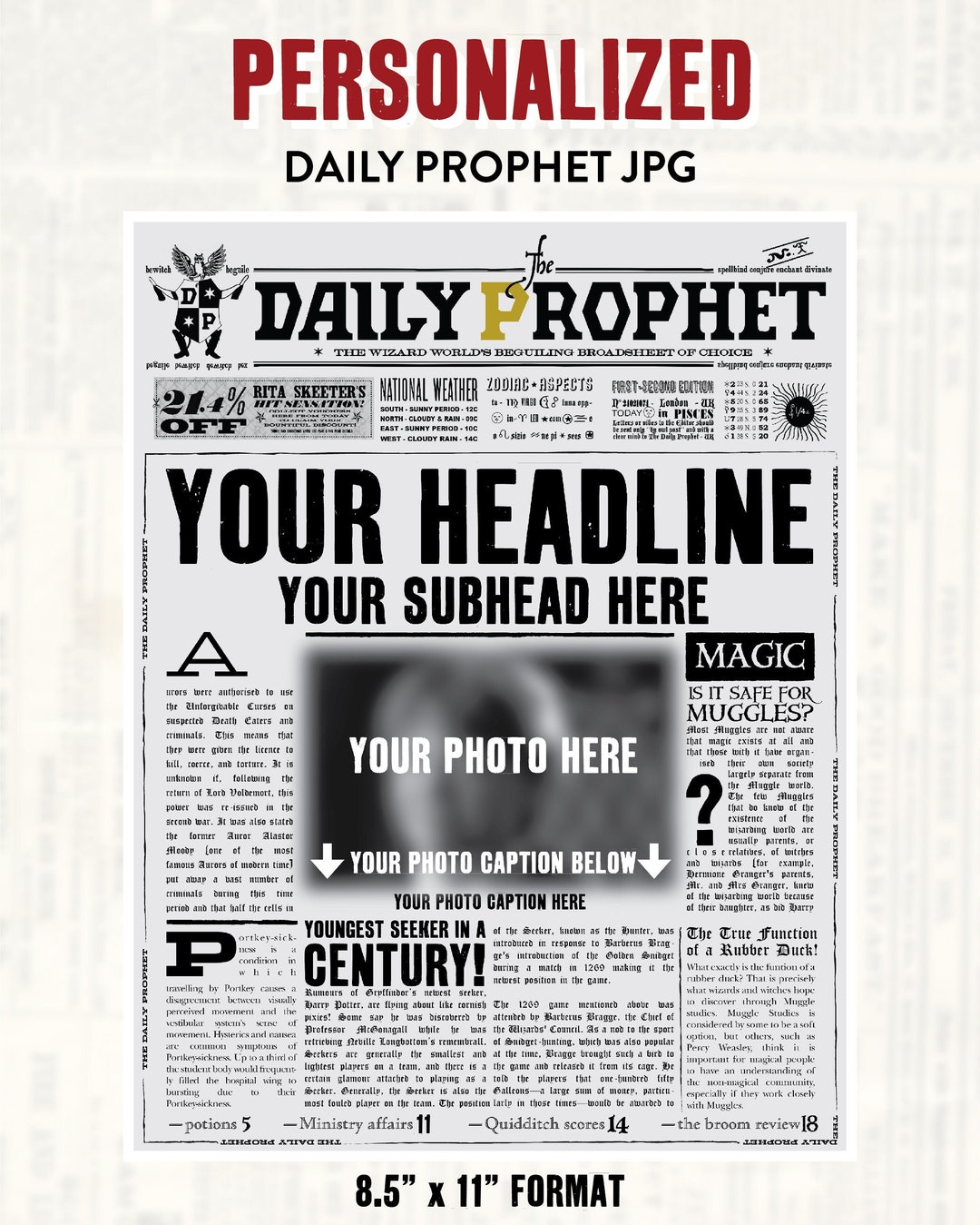 Daily Prophet Printable