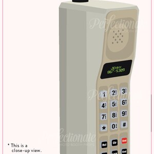 Printable 80s Mobile Phone Photo Booth Prop (digital Download) - Etsy