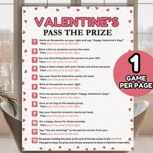 Valentine's Day Pass the Prize Game, Fun Valentine's Day Game for Kids ...