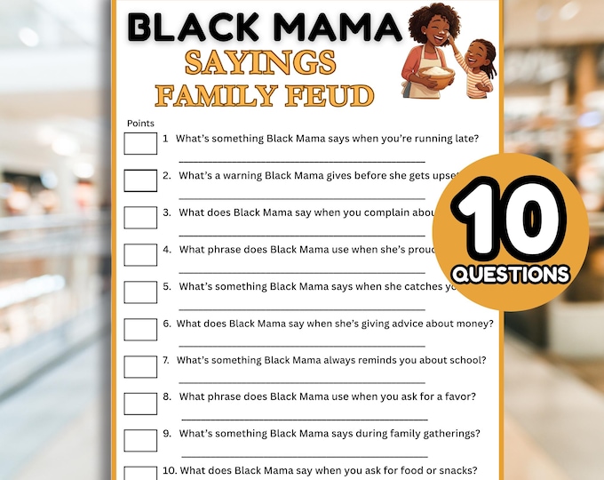 Black Mama Sayings, Black Momma Sayings Baby Shower Game, Black Baby ...