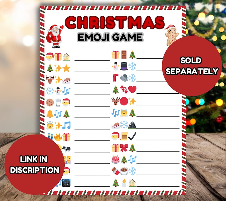 Christmas Movie Emoji Game, Printable Holiday Movie Guess Digital ...