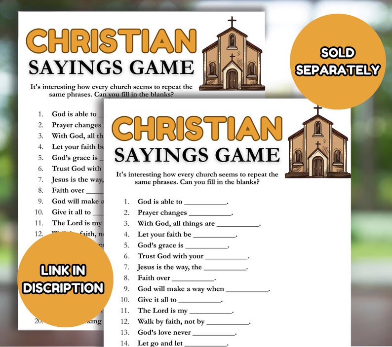Who Knows the Pastor Best Game, Fun Church Trivia for Adults and Kids ...