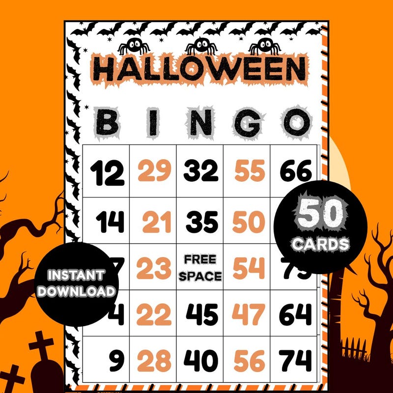 Halloween Bingo - Etsy
