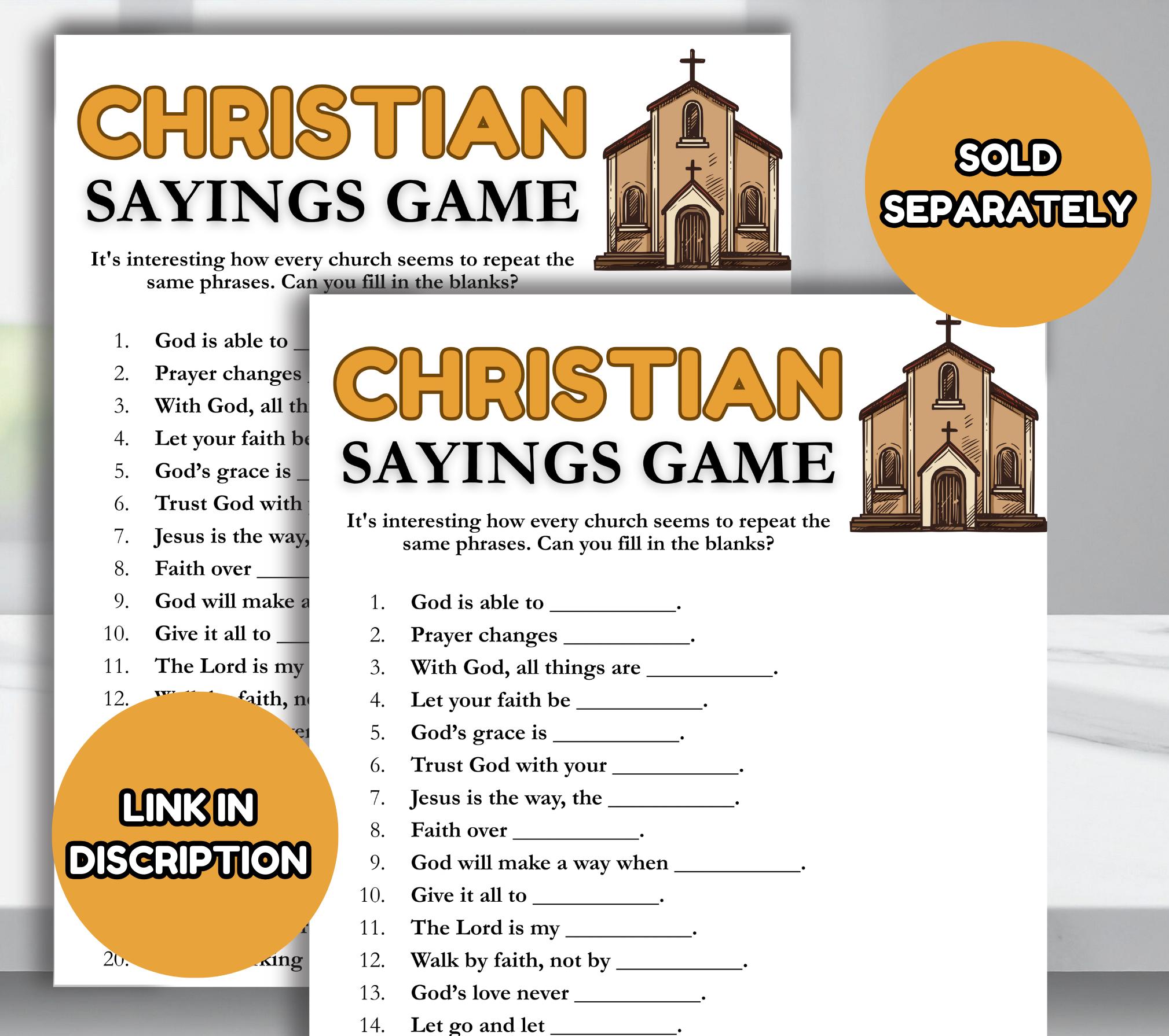 Who is Most Like a Christian, Fun Christian Game for Group, Christian ...