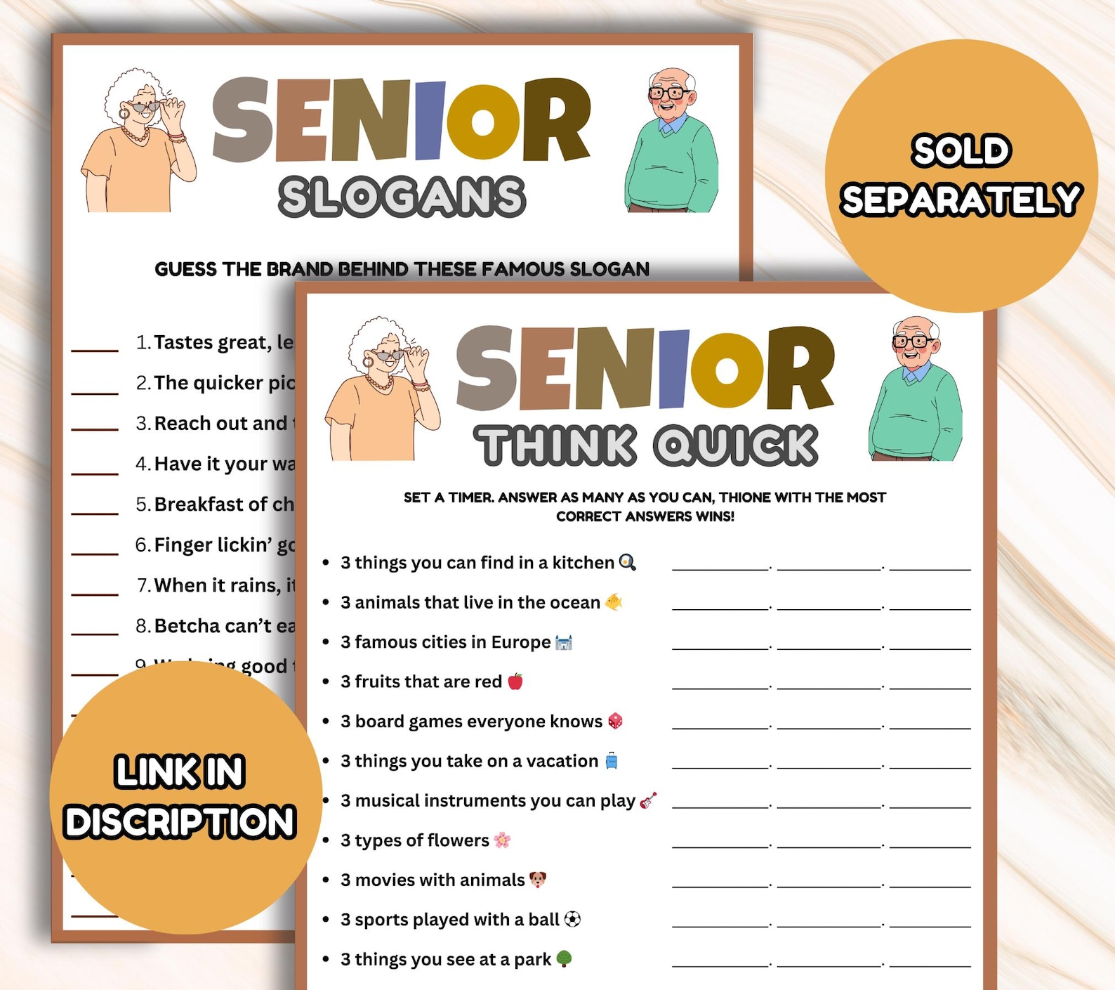 Senior Pass the Prize, Printable Games for Seniors, Nursing Home Game ...