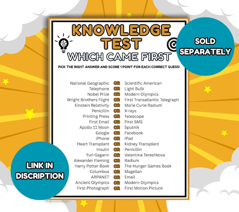 Fact or Fiction True or False Game Question Game for Senior Adults Teen ...