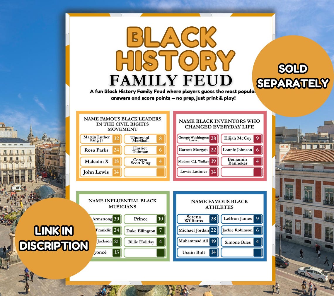 Black History Month Who is Most Likely Game, Fun Printable Black ...