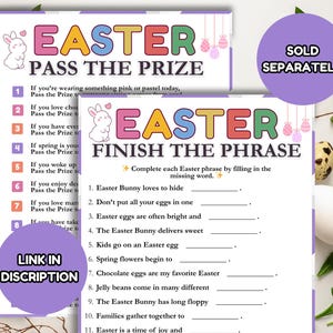 Printable Easter Would You Rather Game, This or That Questions Game ...