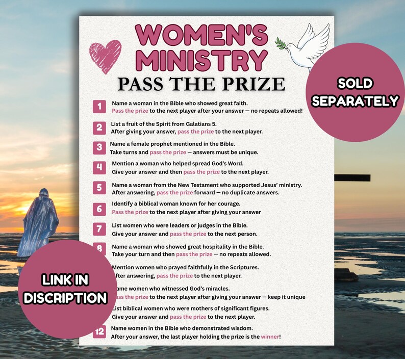 Womens Ministry Games, Women of the Bible Trivia Game Printable, Bible ...