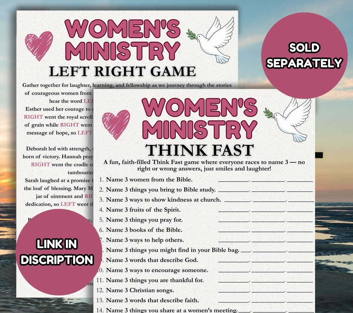 Women’s Ministry Sayings Game, Fun Christian Trivia for Womens ...