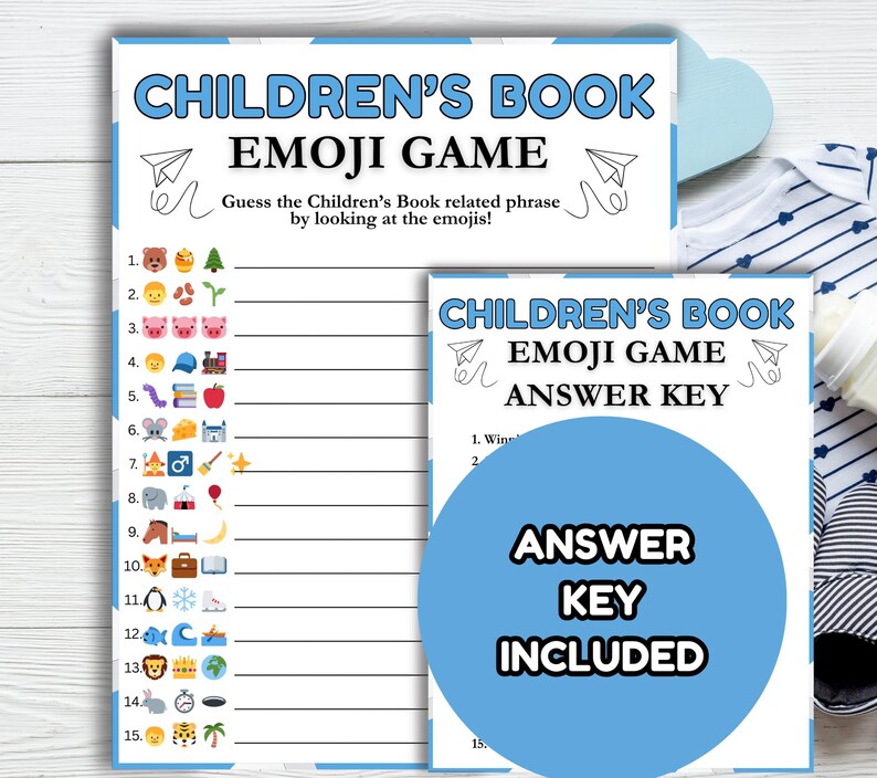 Children's Book Emoji Game, Emoji Children's Book Game, Baby Book Emoji ...