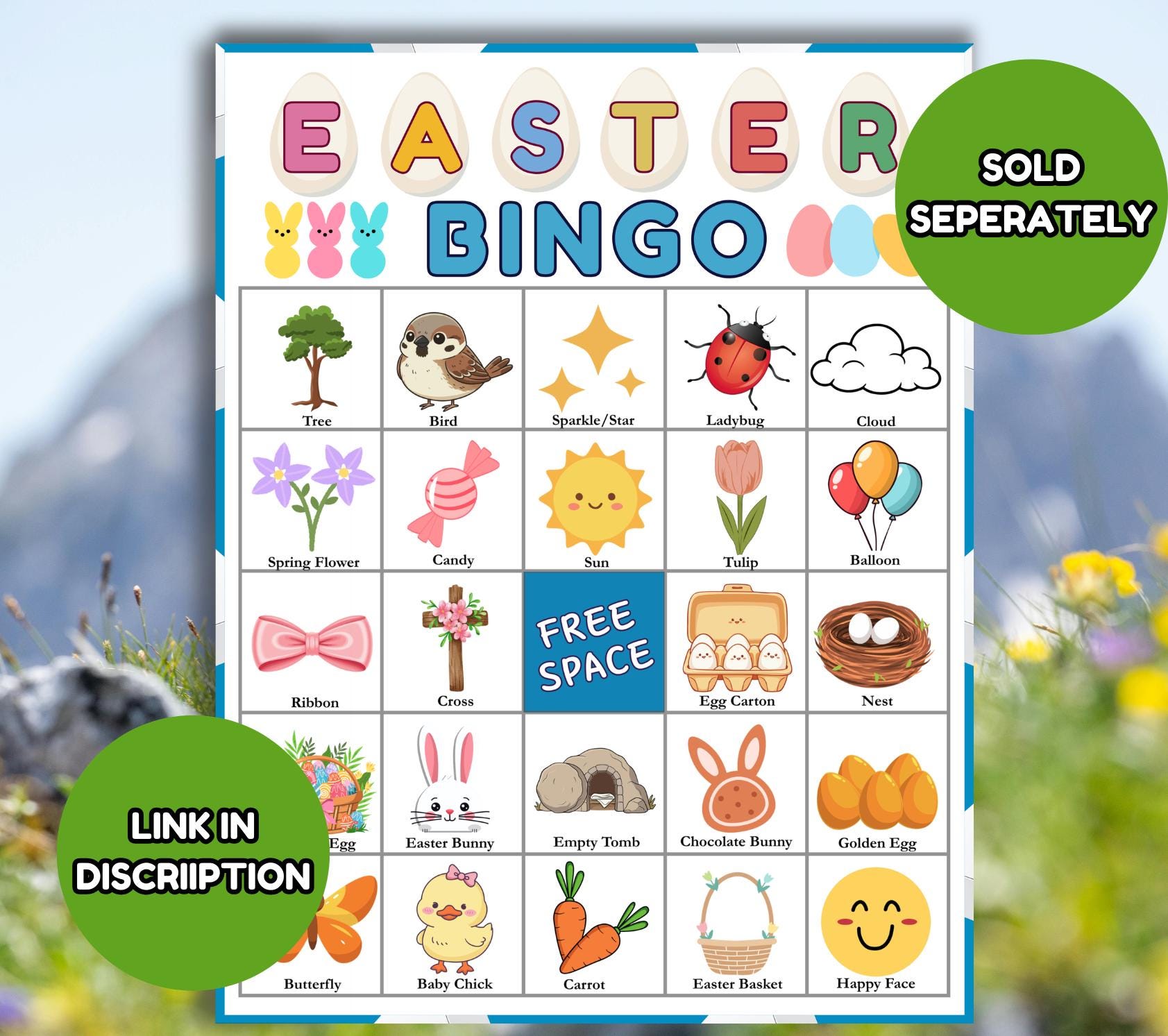 Spring Think Fast Game, Fun Printable Spring Game for Kids Adults ...