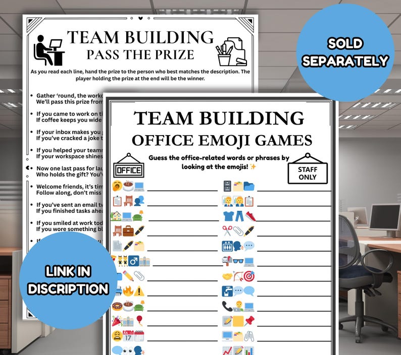 Office Games, Team Building Games, Coworker Games, Office Emoji Games ...