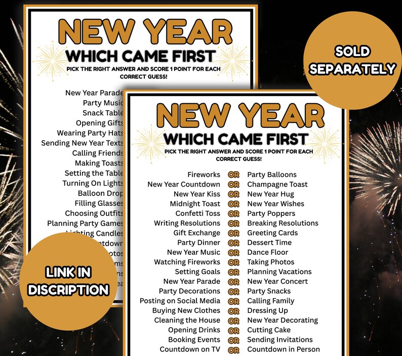 New Year This or That Game, Printable Would You Rather, New Years Eve ...