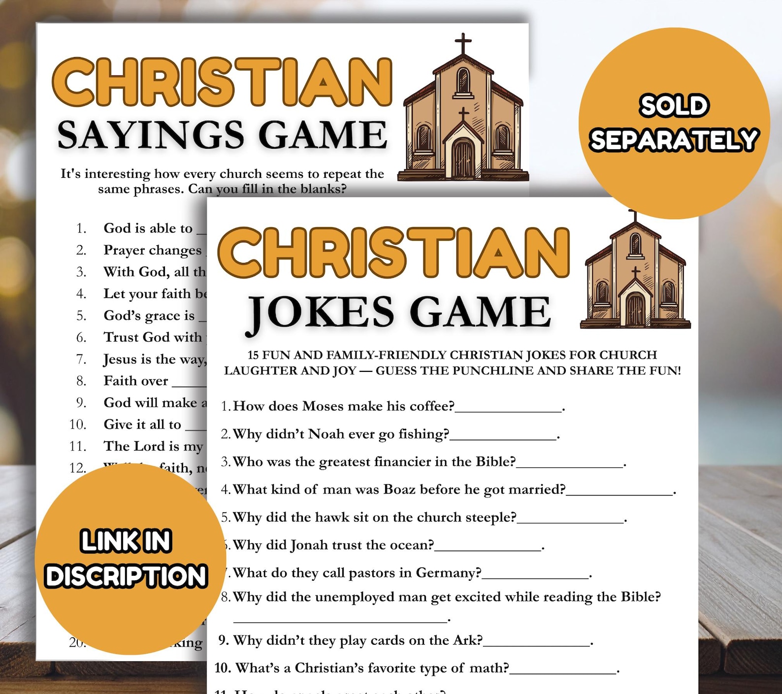 Christian Left Right Game, Fun Christian Game for Adults Kids ...