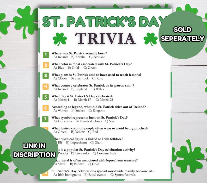 St Patricks Day Emoji Pictionary Game, St Patricks Day Games, St ...