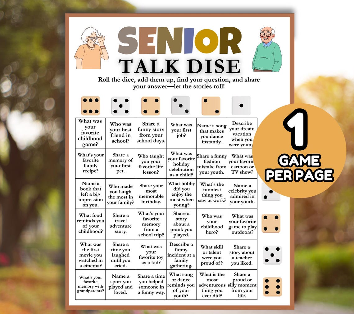 Games for Senior Citizens, Senior Games for Group of Seniors, Seniors ...