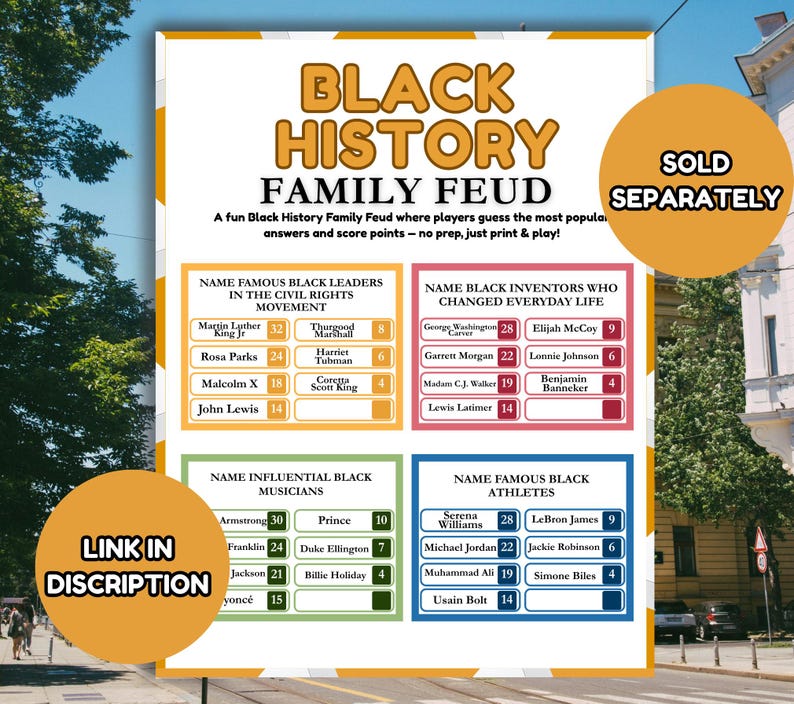 Black History Roll a Dice Game | Printable Black History Trivia Dice ...