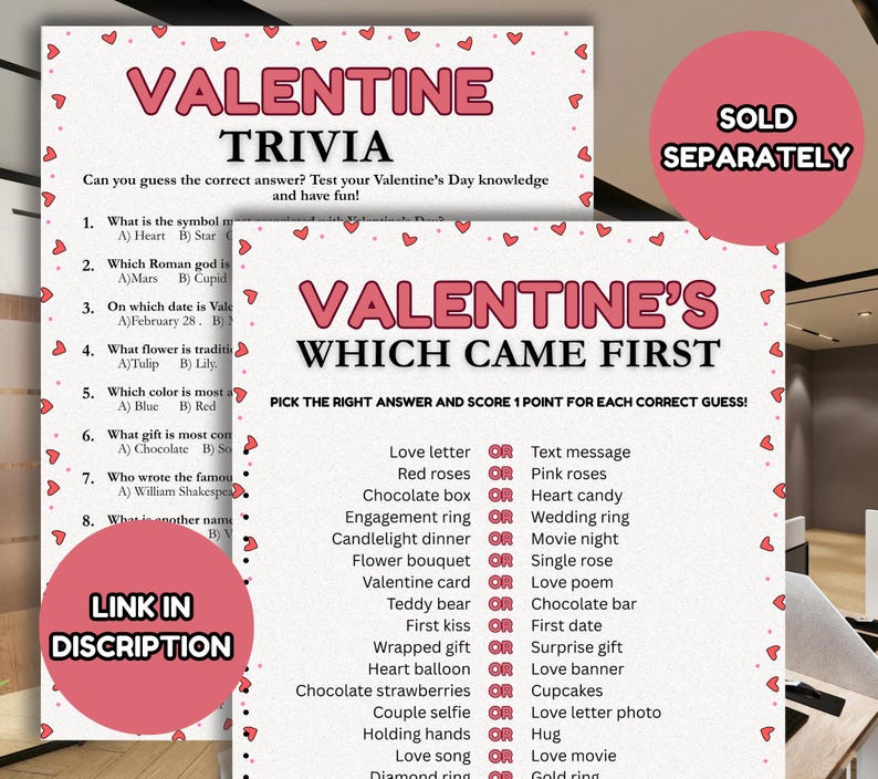 Valentine's Office Left Right Game, Coworker Valentines Pass the Gift ...