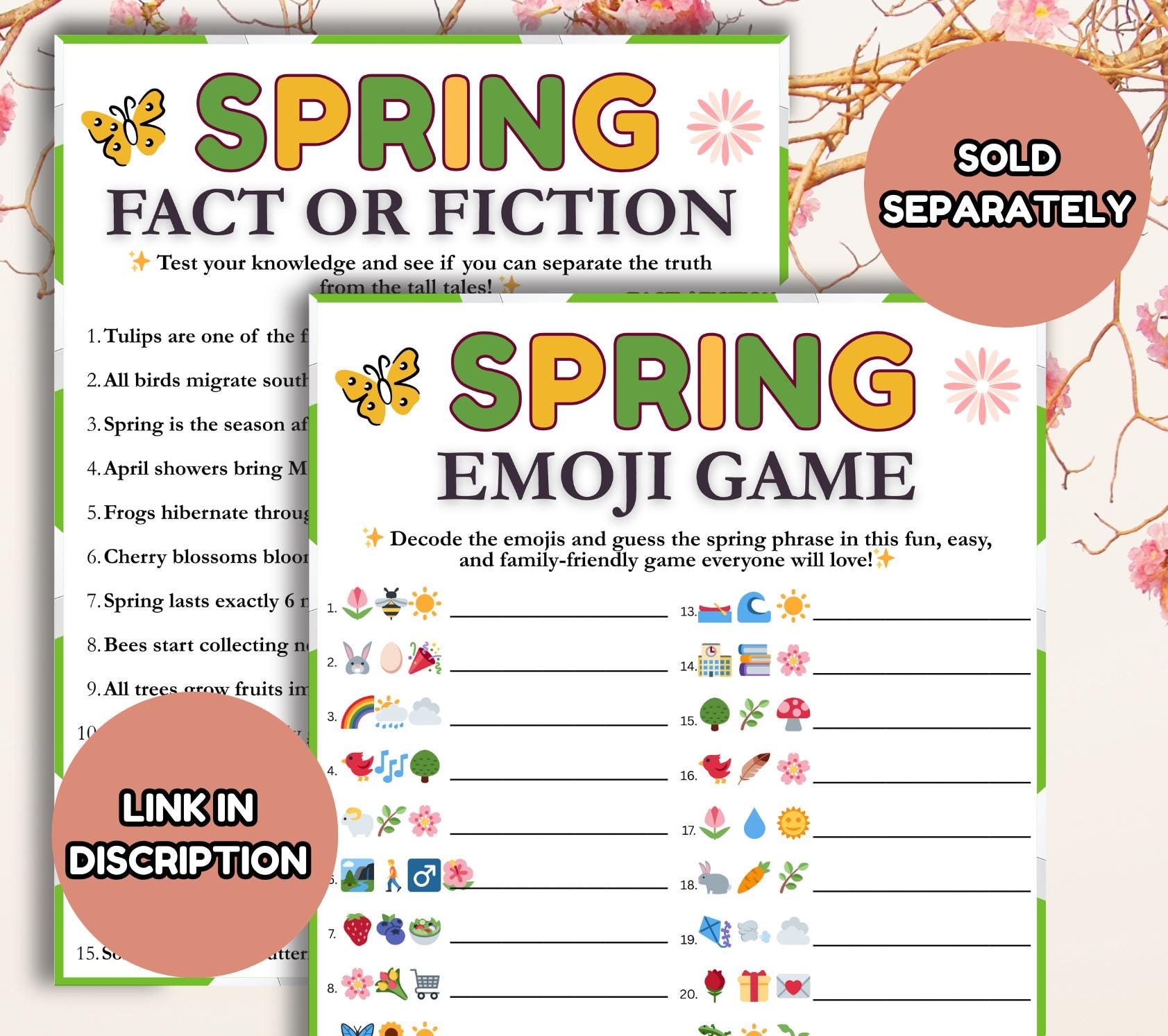 Flower Bingo, Spring Bingo, Garden Bingo, 50 Printable Flower Bingo ...