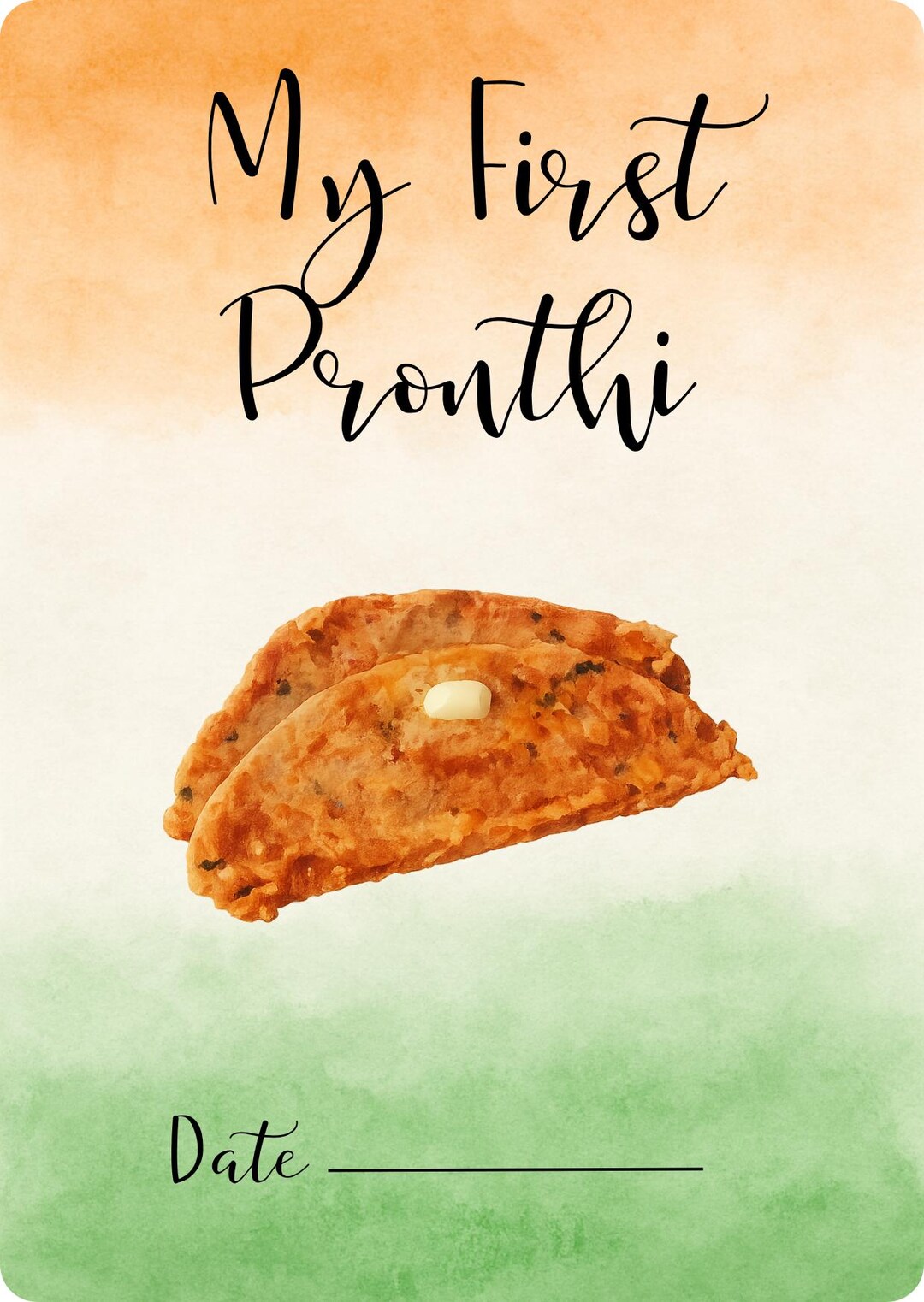 Desi Baby Milestone Cards, Indian Food Theme (digital Download) - Etsy