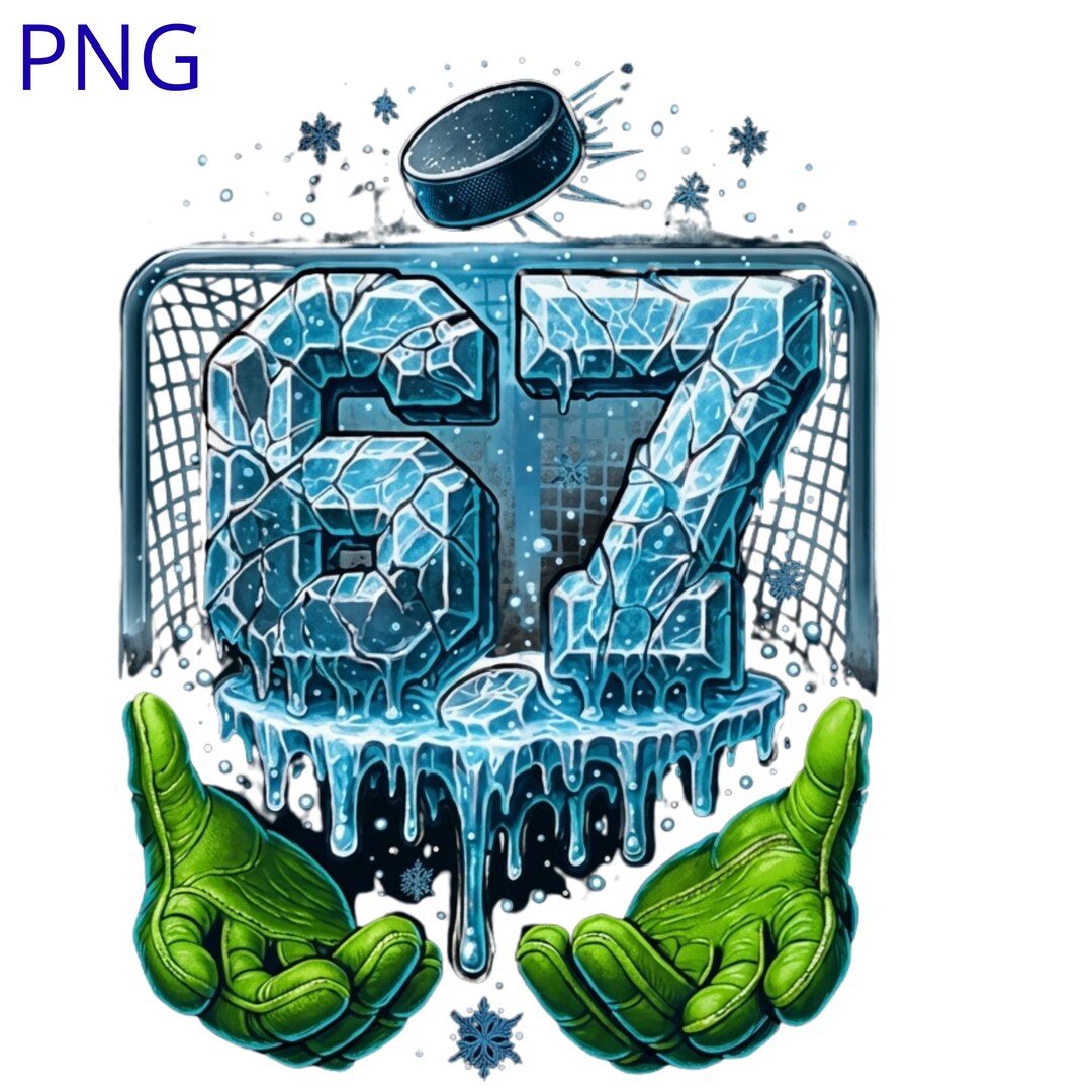 Icy 67 Hockey Meme PNG | Gen Alpha Ice Drip Design (digital Download ...