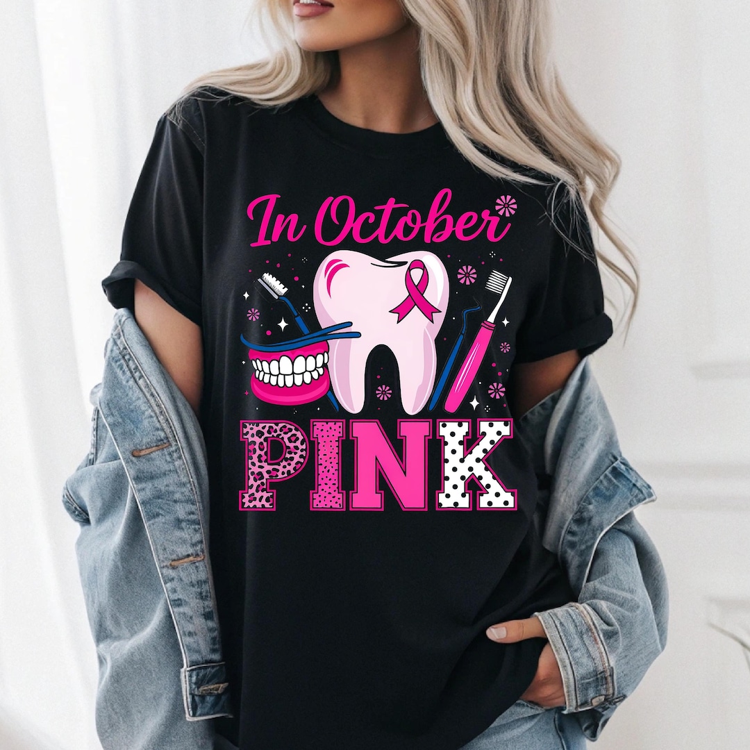 Pink Ribbon Tooth PNG: Breast Cancer Awareness, Dentist Hygienist ...