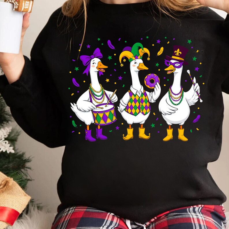Funny Silly Goose Mardi Gras PNG | Louisiana Carnival Art (digital ...