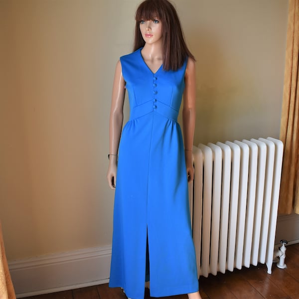 Electric Blue Evening Dress - Etsy