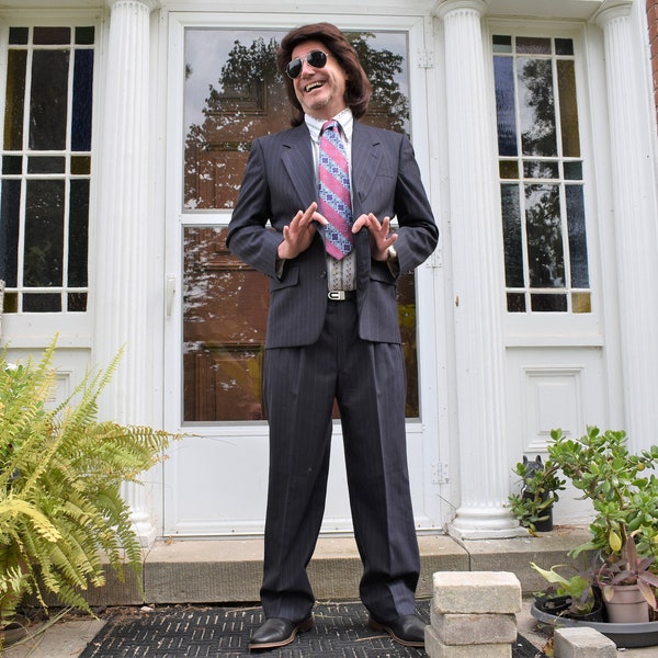 Pinstripe Suit - Etsy