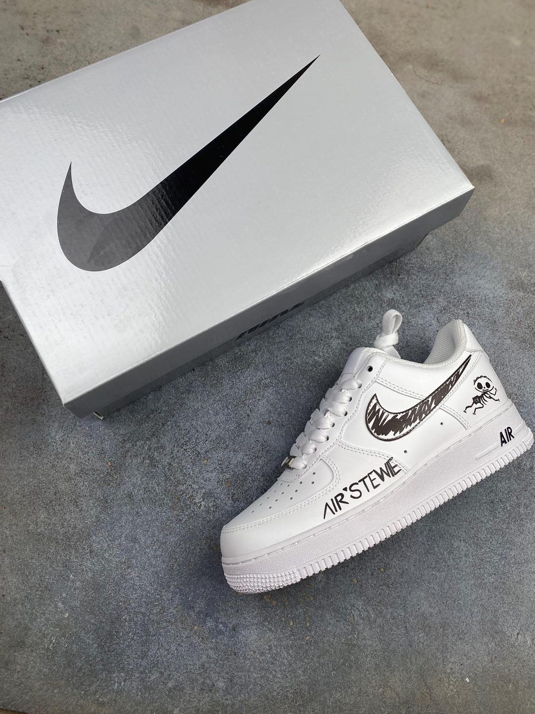 Custom Painted Nike Air Force 1 | Personalized Hand-painted Sneakers ...