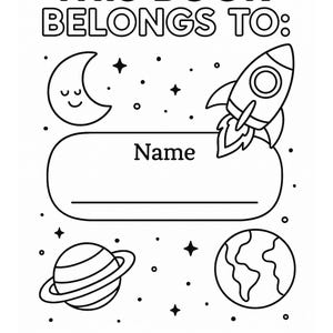 Solar System Coloring & Learning Book | Kids Space Activity (printable ...