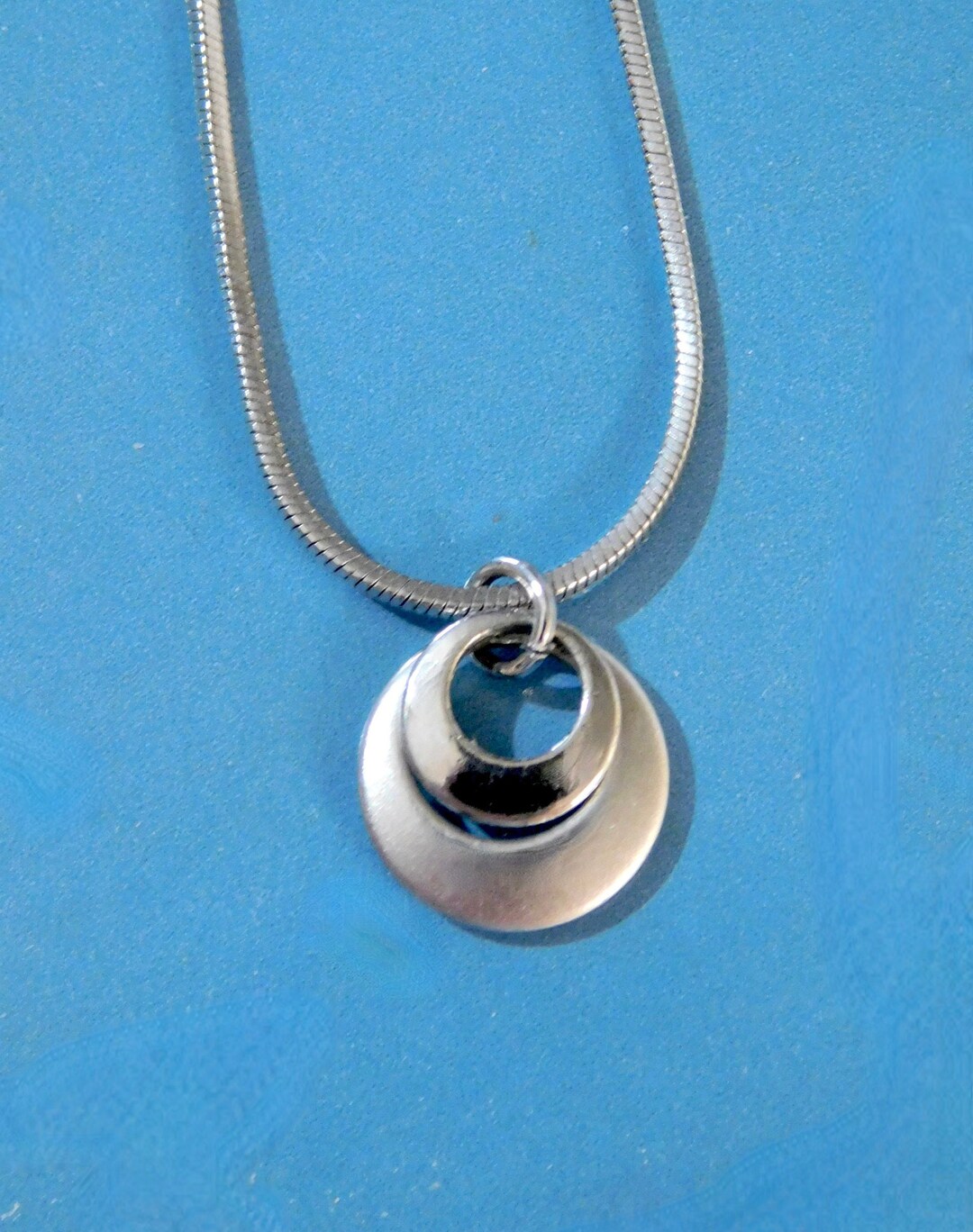 Lia Sophia "full MOON: Pendant Necklace ~~ Silvertone - Etsy