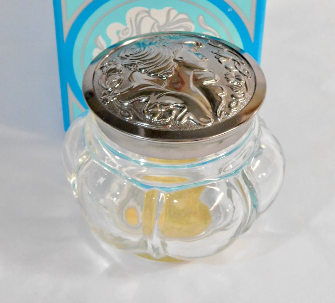 Avon Vanity Jar 1960s Silver Cameo Top 3 Glass Jar - Etsy